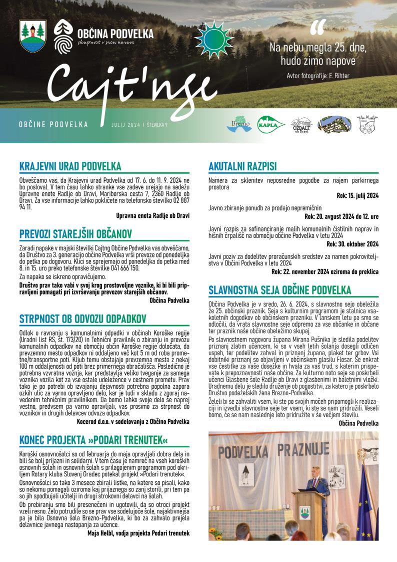 Številka 9, julij 2024 - podvelka.si